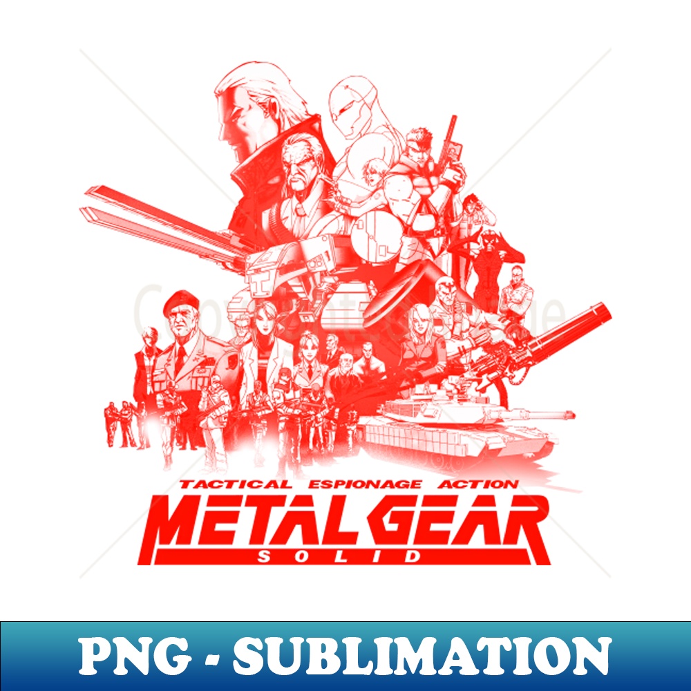 Metal Gear Solid Red Shade Version - Modern Sublimation PNG | Inspire ...