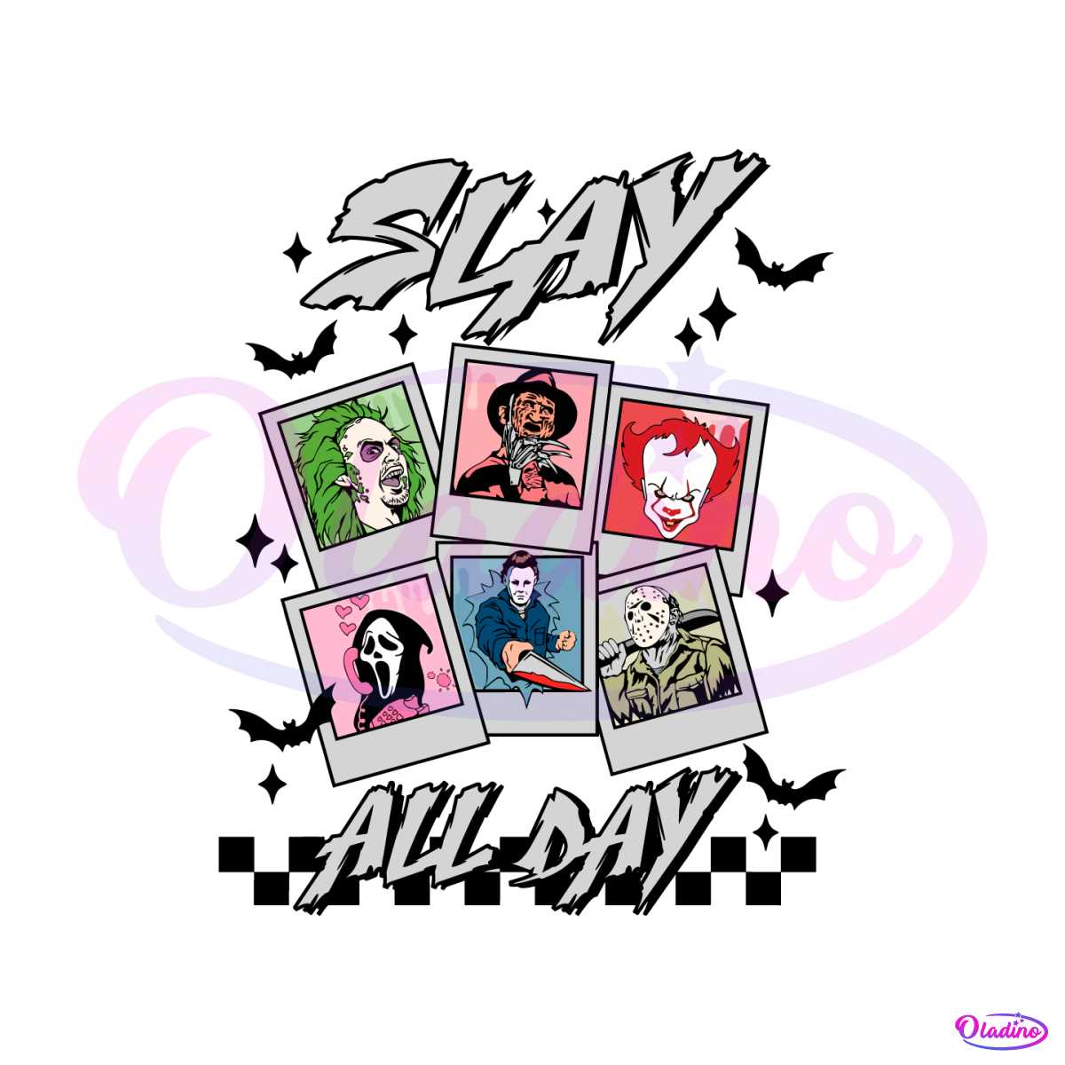 Slay All Day Michael Myers Horror Friends SVG File For Cricu - Inspire ...