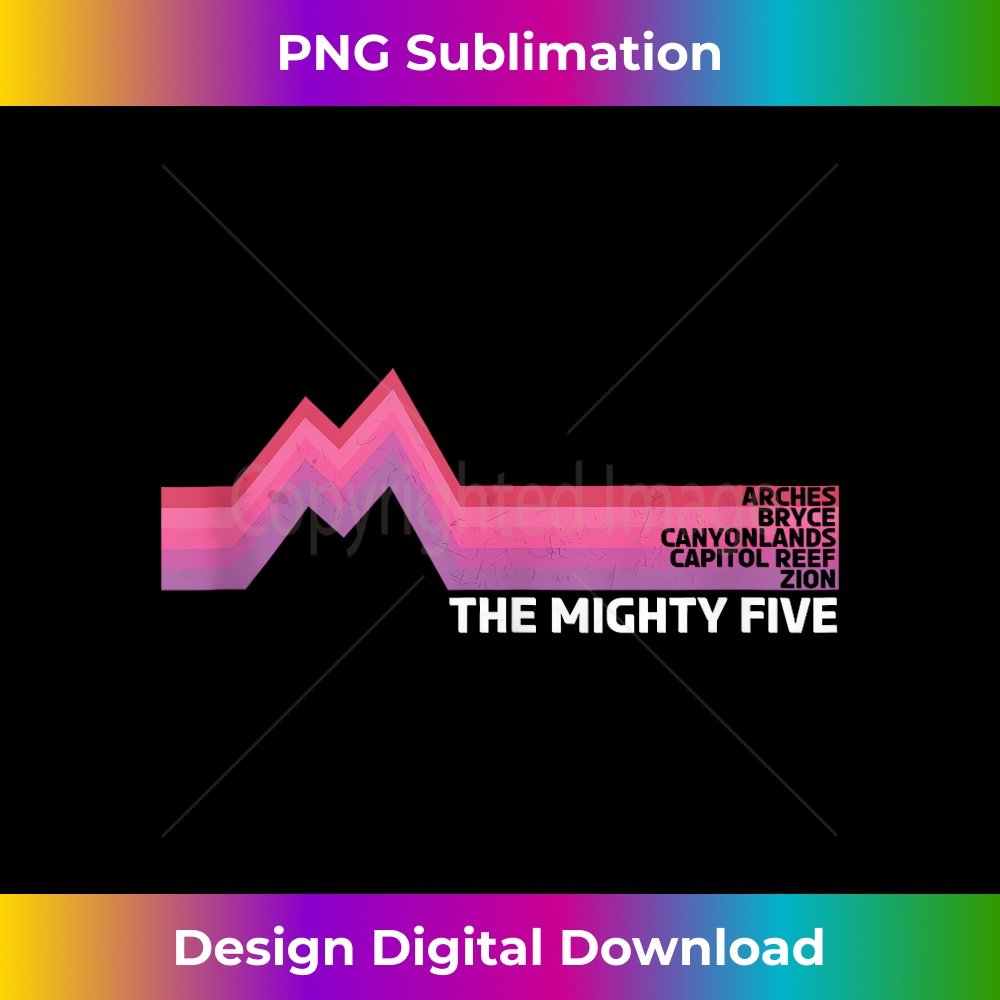 Utahs The Mighty Five National Parks Tank T - Vibrant Sublim - Inspire ...