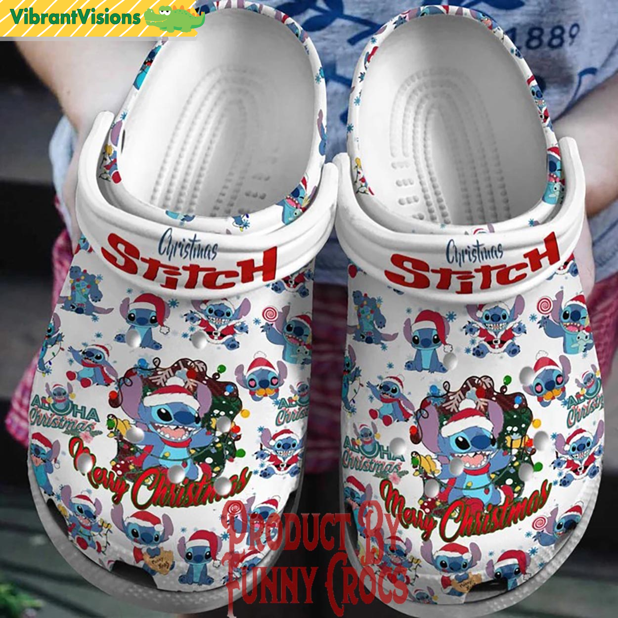 Disney Stitch Christmas Crocs Clog Shoes - Discover Comfort | Inspire ...