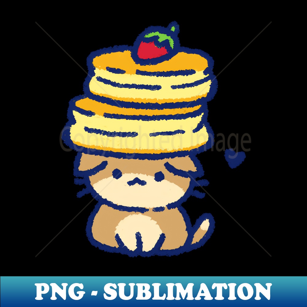 A cat balancing souffle pancakes on his head - High-Resoluti | Inspire ...