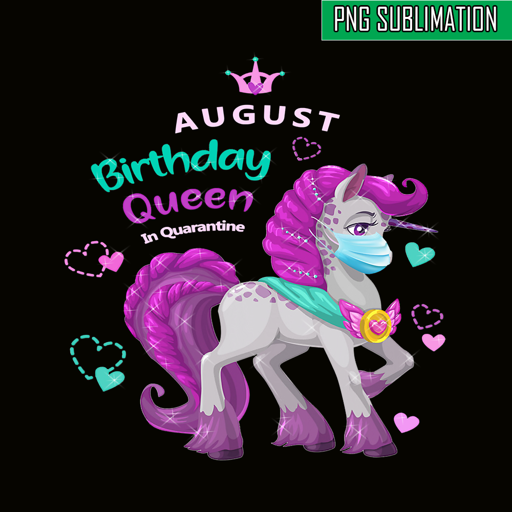 August Birthday Queen PNG, Happy Birthday PNG, Birthday Quee | Inspire ...