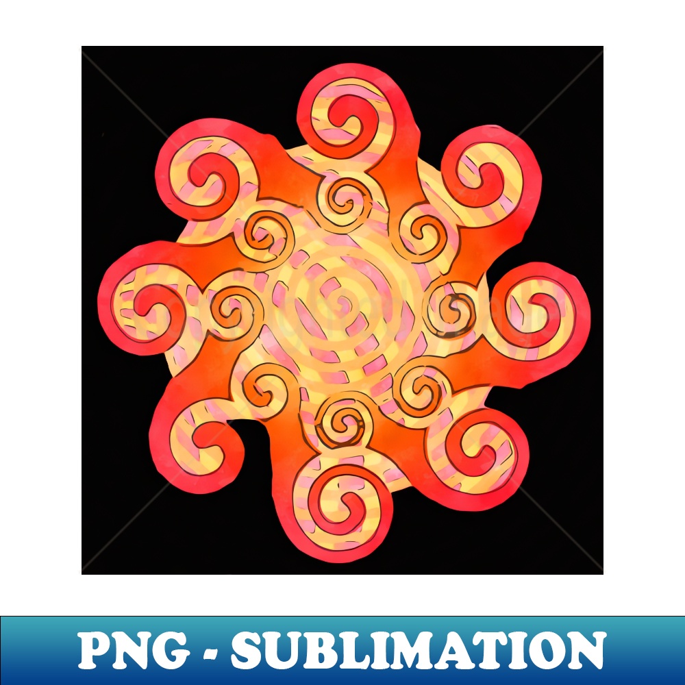 Spiral sunset - PNG Transparent Sublimation Design - Instant | Inspire ...