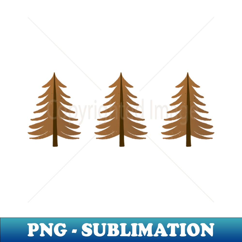 Brown and pink retro pine trees - PNG Transparent Sublimatio | Inspire ...