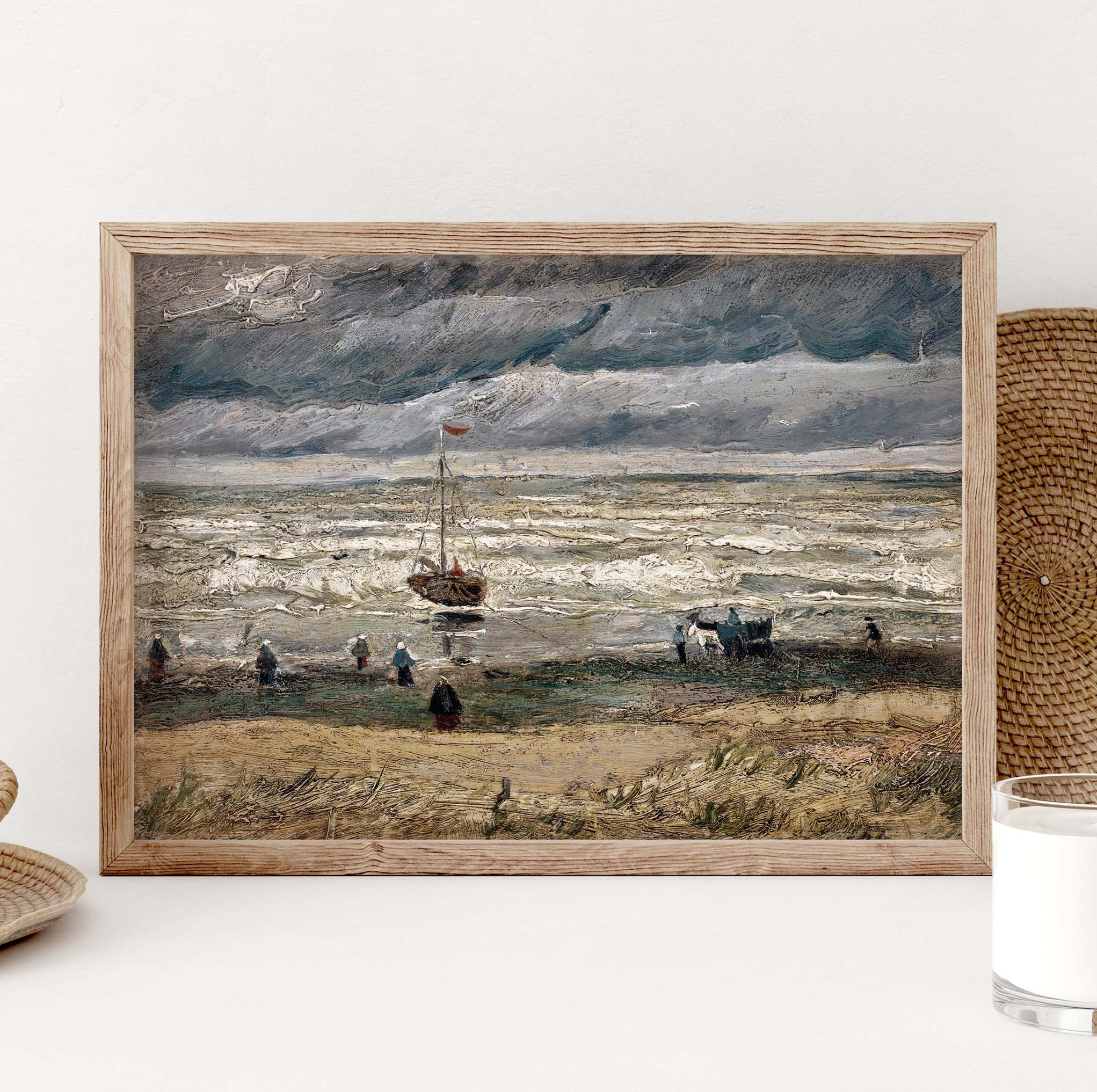 Vincent Van Gogh's Beach at Scheveningen in Stormy Weather P | Inspire ...