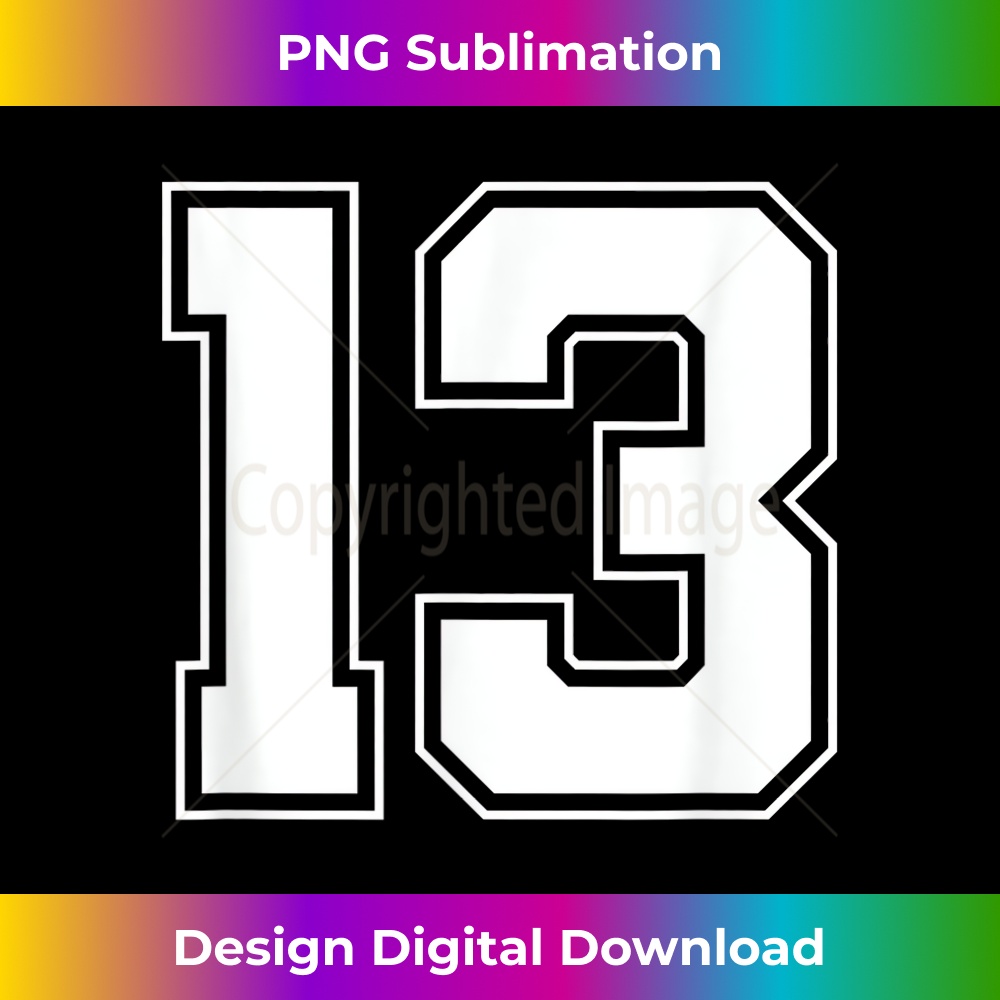 Number 13 - Best Classic College American Varsity Style Font | Inspire ...