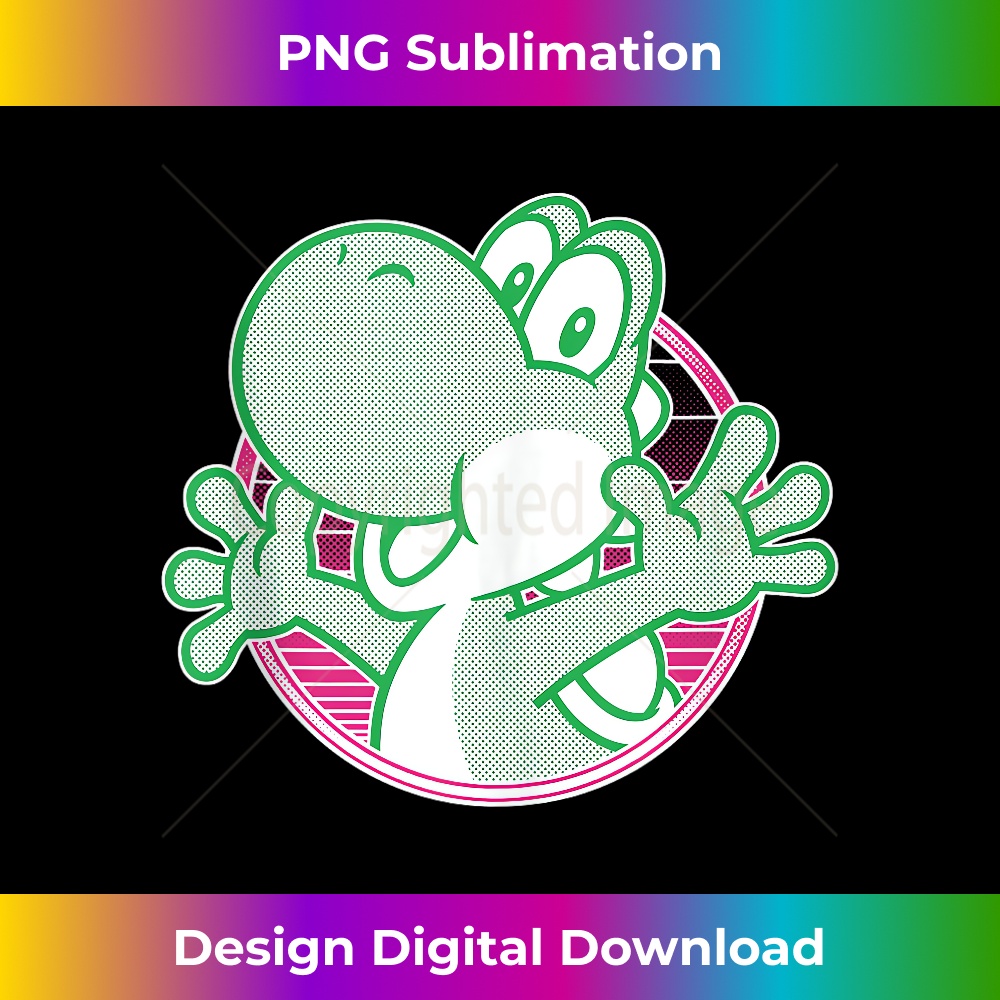 Super Mario Yoshi Circle Portrait Tank To - Edgy Sublimation | Inspire ...