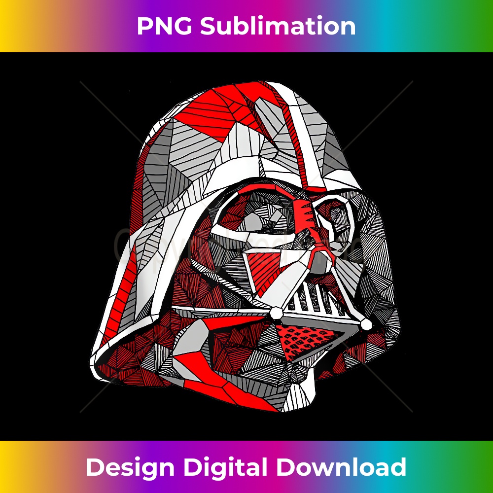 Star Wars Darth Vader Line Art Portrait Tank To - Urban Subl - Inspire ...
