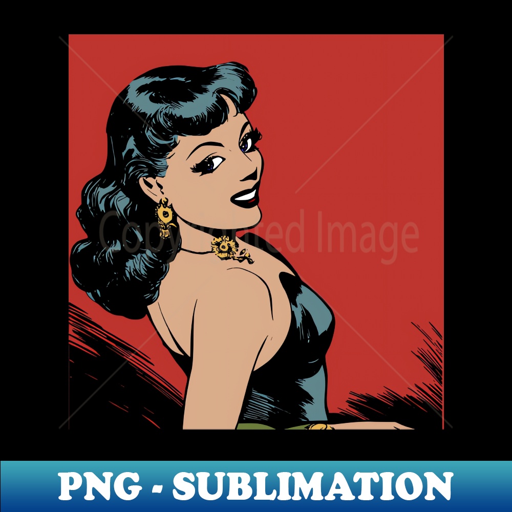Beautiful girl comic style - Artistic Sublimation Digital Fi | Inspire Uplift
