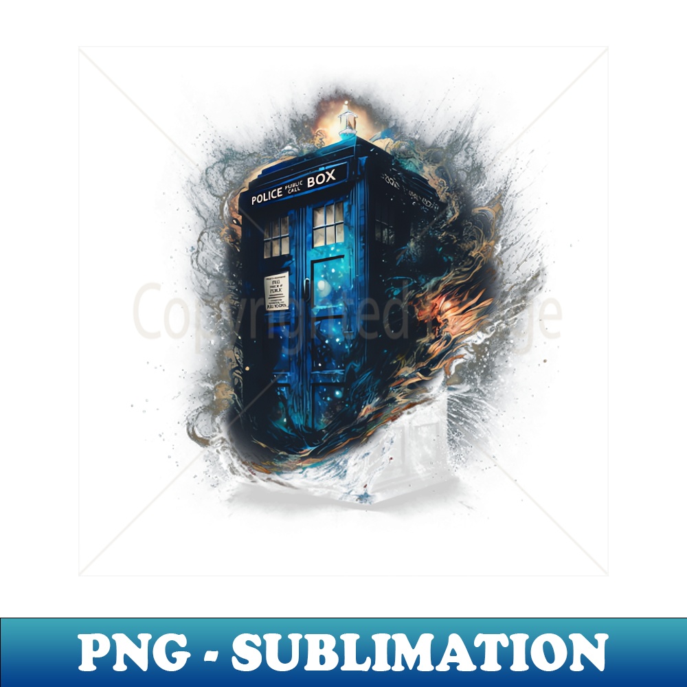 The Tardis - Modern Sublimation PNG File - Unlock Vibrant Su - Inspire ...