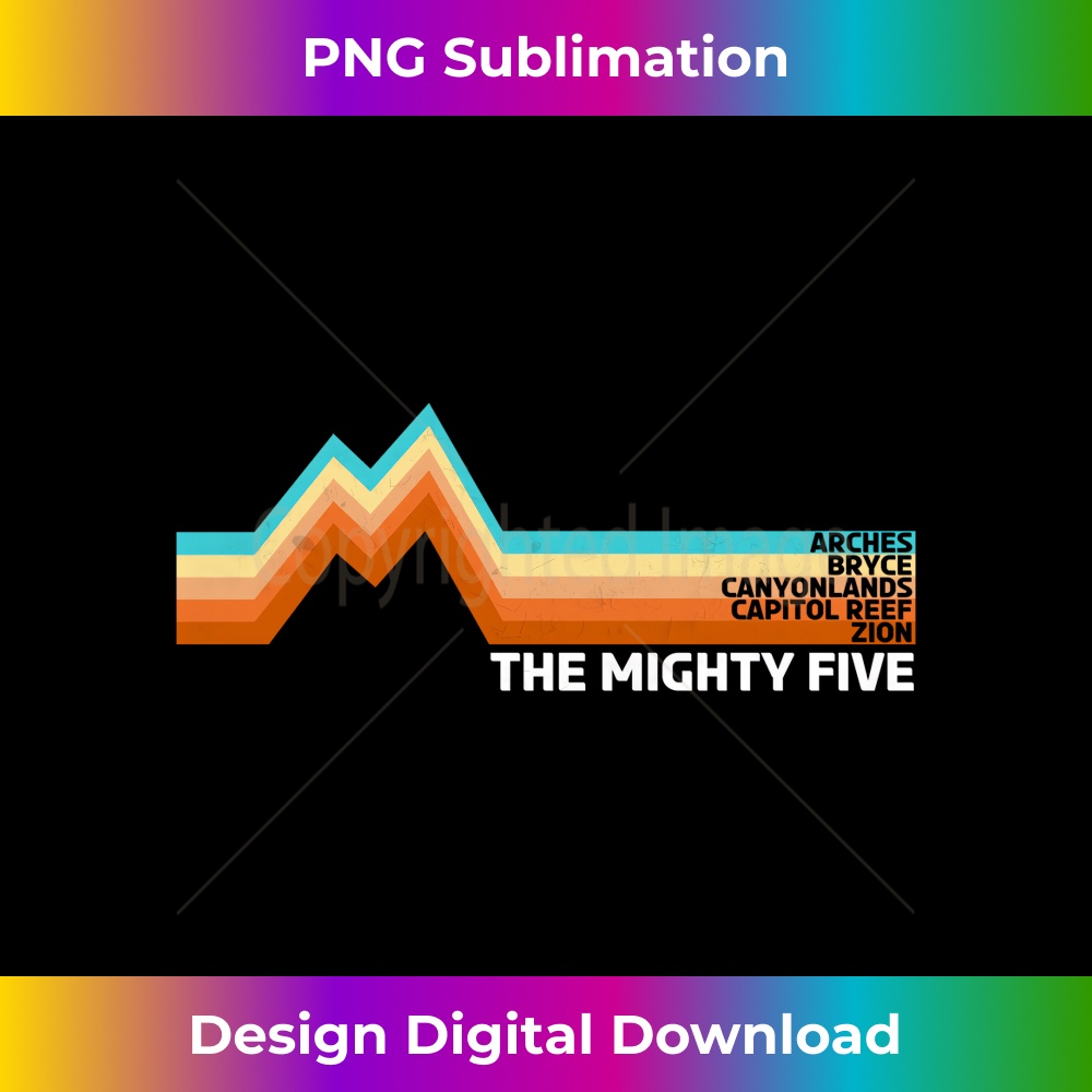 Utahs The Mighty Five National Parks Long Sleev - Deluxe PNG | Inspire ...