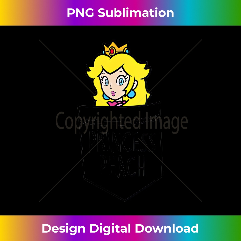 Super Mario Princess Peach In A Pocket Portrait Tank To - Vi - Inspire ...