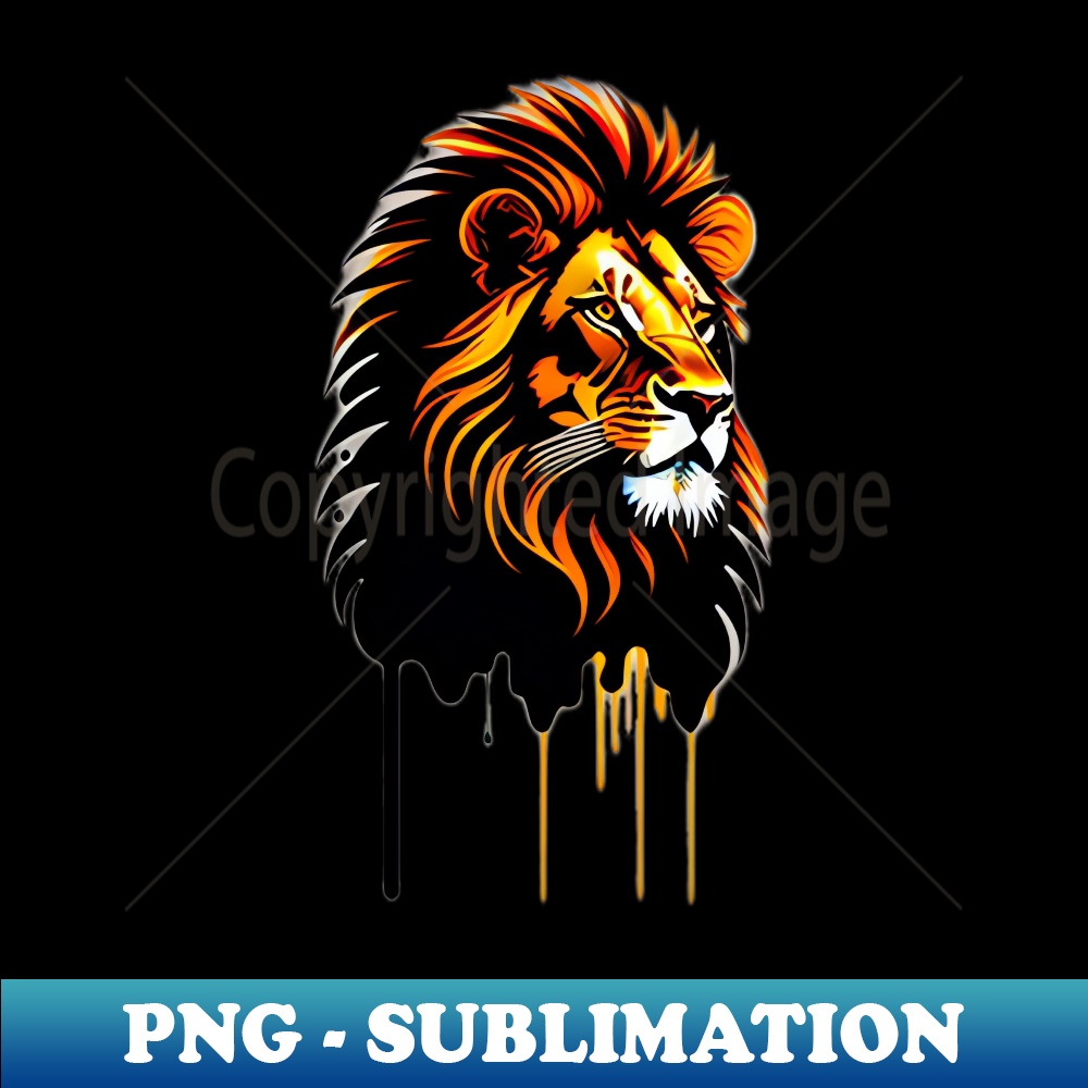 2D simple a lion - Artistic Sublimation Digital File - Brin | Inspire ...