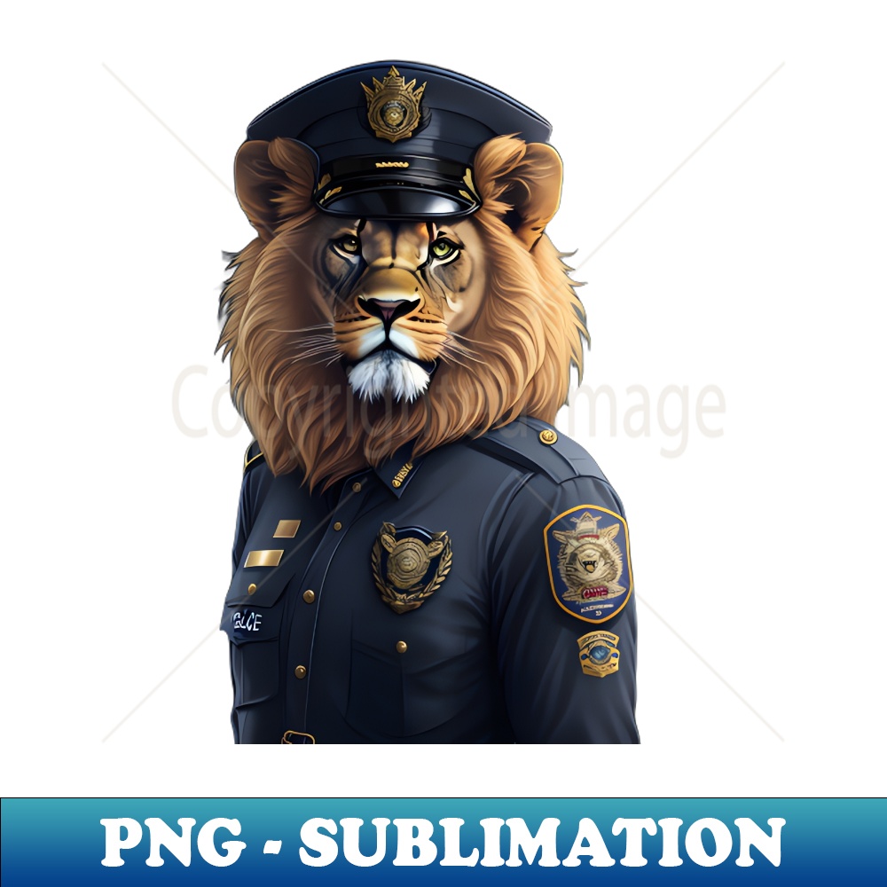 Police Mwe In Police Uniform - Sublimation-Ready PNG File - | Inspire ...