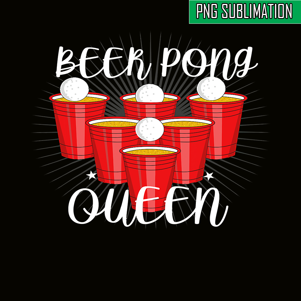 Beer Pong PNG, Party Table PNG, Women Gift Idea PNG - Inspire Uplift