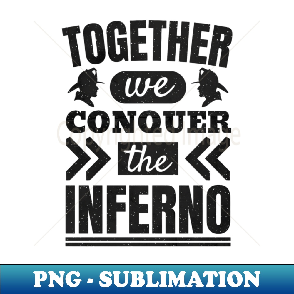 Together we conquer the inferno Fire Fighters - Sublimation- | Inspire ...