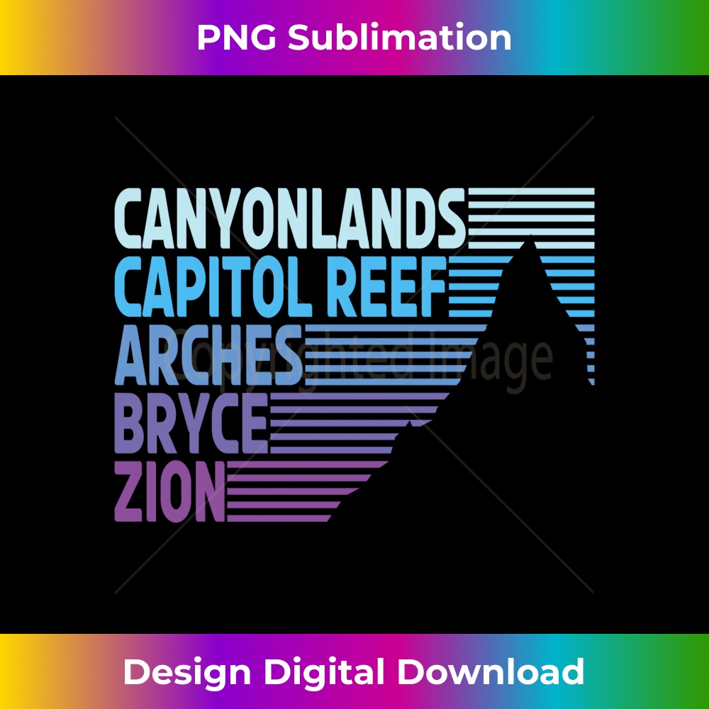 Utahs The Mighty Five National Parks Long Slee - Bespoke Sub - Inspire ...