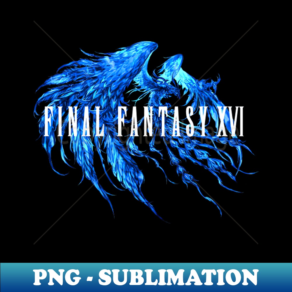 Phoenix Final Fantasy 16 XVI Blue - Sublimation-Ready PNG Fi | Inspire ...