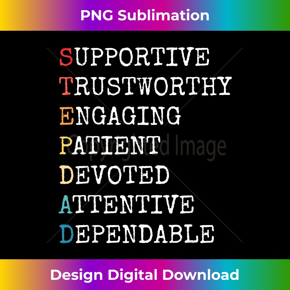 Stepdad Acronym Step Dad Stepfather Family Father's Day - Ch | Inspire ...