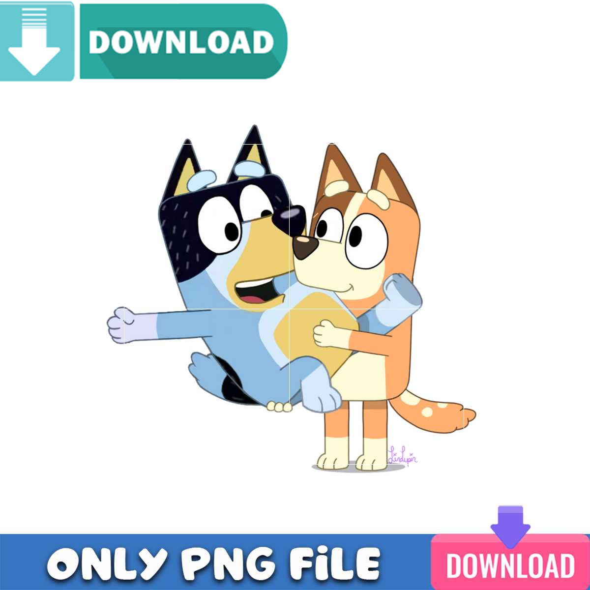 Bingo And Bluey Funny Together Png Best Files Design | Inspire Uplift