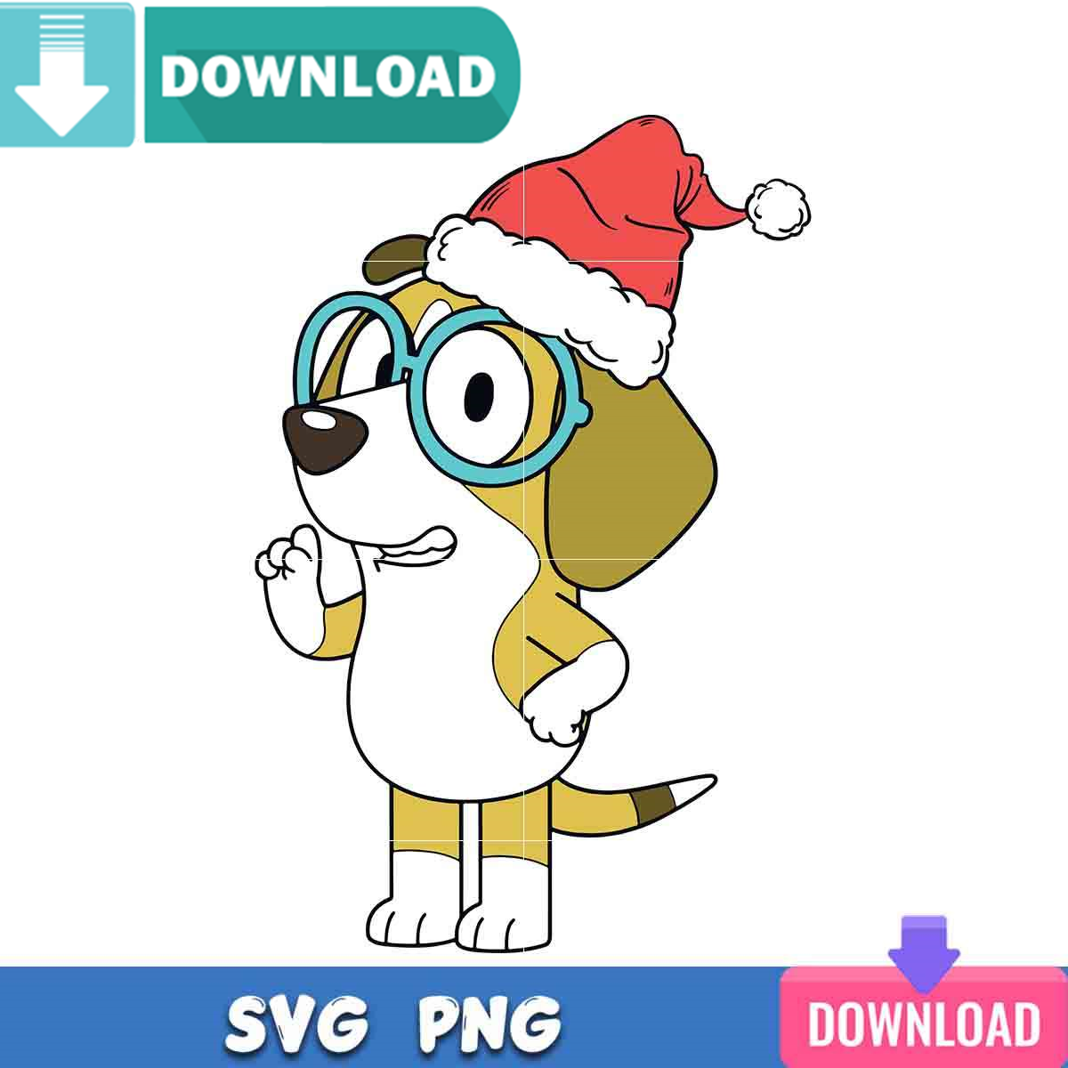 Bluey Honey Christmas SVG Best Files For Cricut Design Downl | Inspire ...