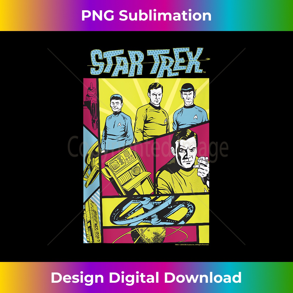Star Trek Original Series Neon Retro Comic Tank To - Futuris | Inspire ...