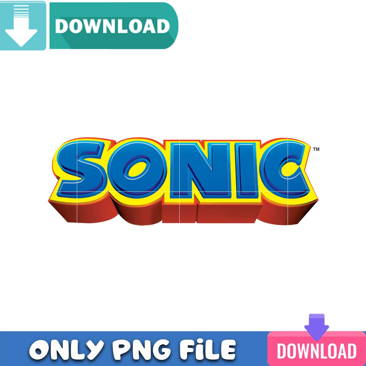 Sonic Font PNG Perfect Sublimation Design Download | Inspire Uplift