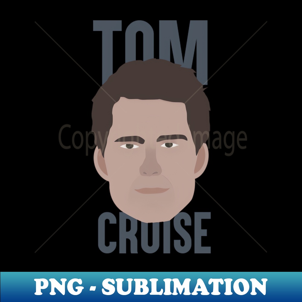 Tom Cruise Head - PNG Transparent Sublimation Design - Creat - Inspire ...