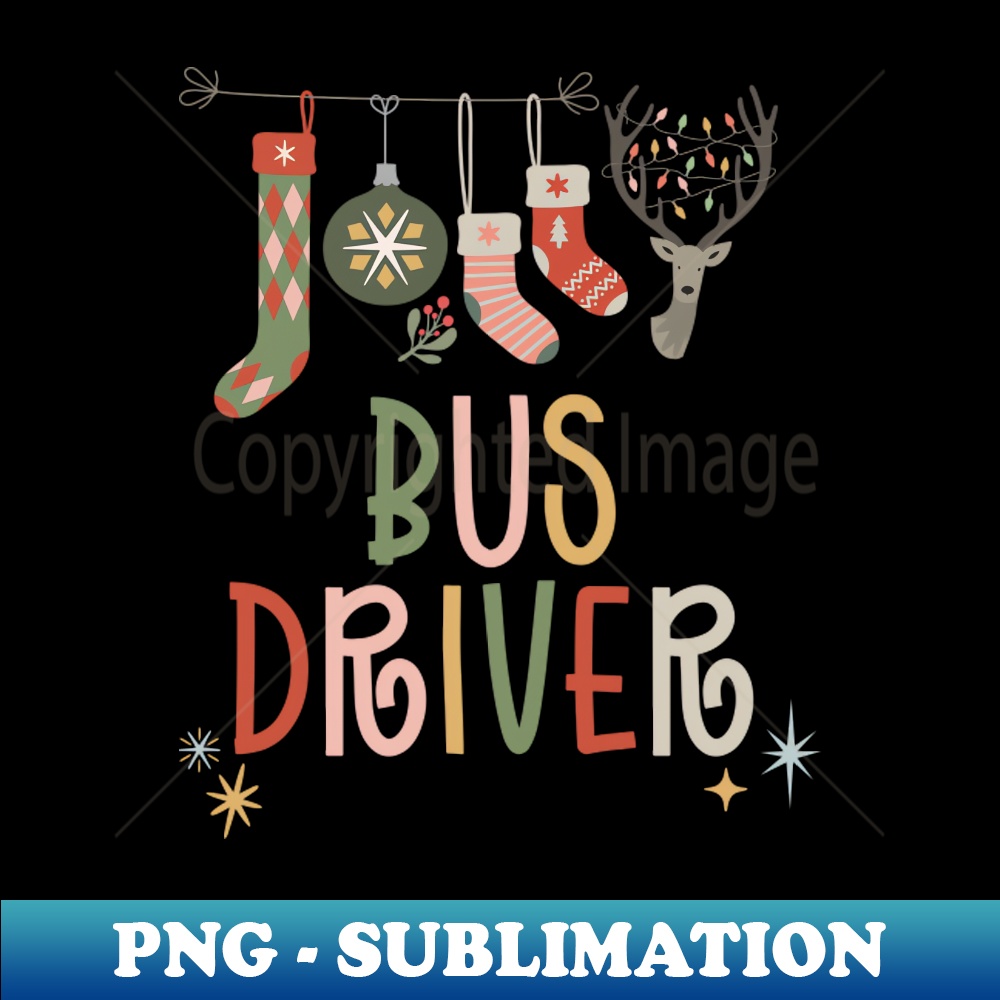 Jolly Bus Driver Christmas School Bus - High-Resolution PNG | Inspire ...