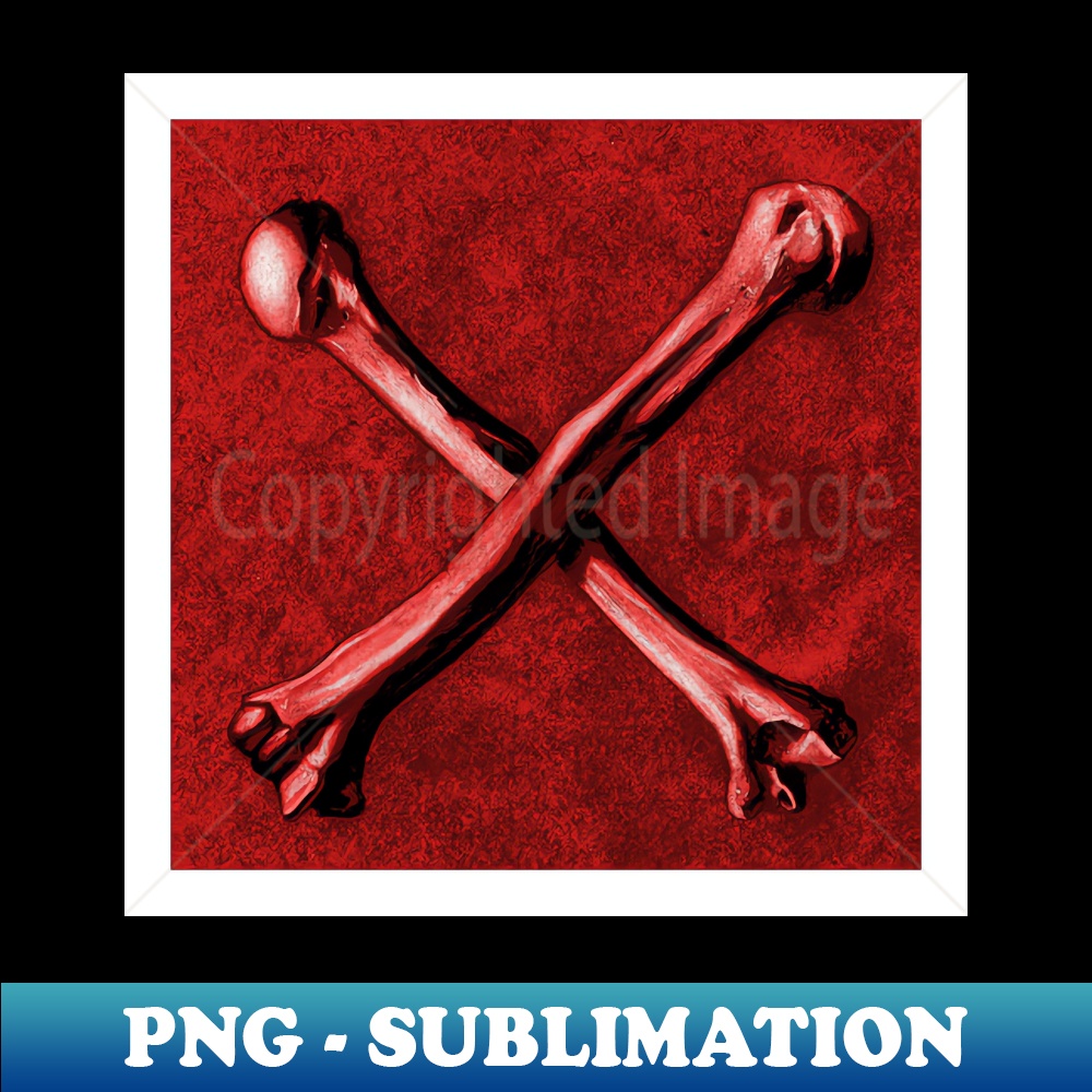Red Cross Bones Grungy Anatomy Tattoo style art illustration | Inspire ...