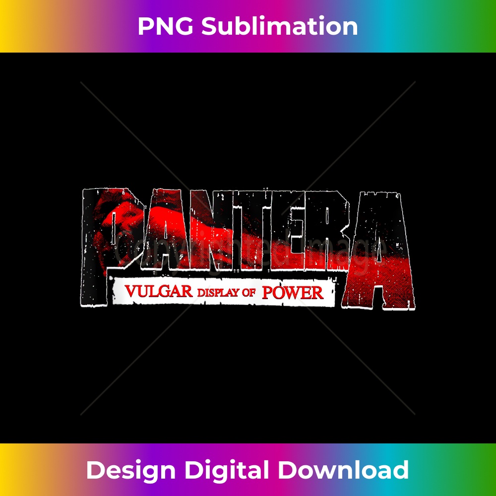 Pantera Official Vulgar Display Of Power Logo Red Tank To - | Inspire ...