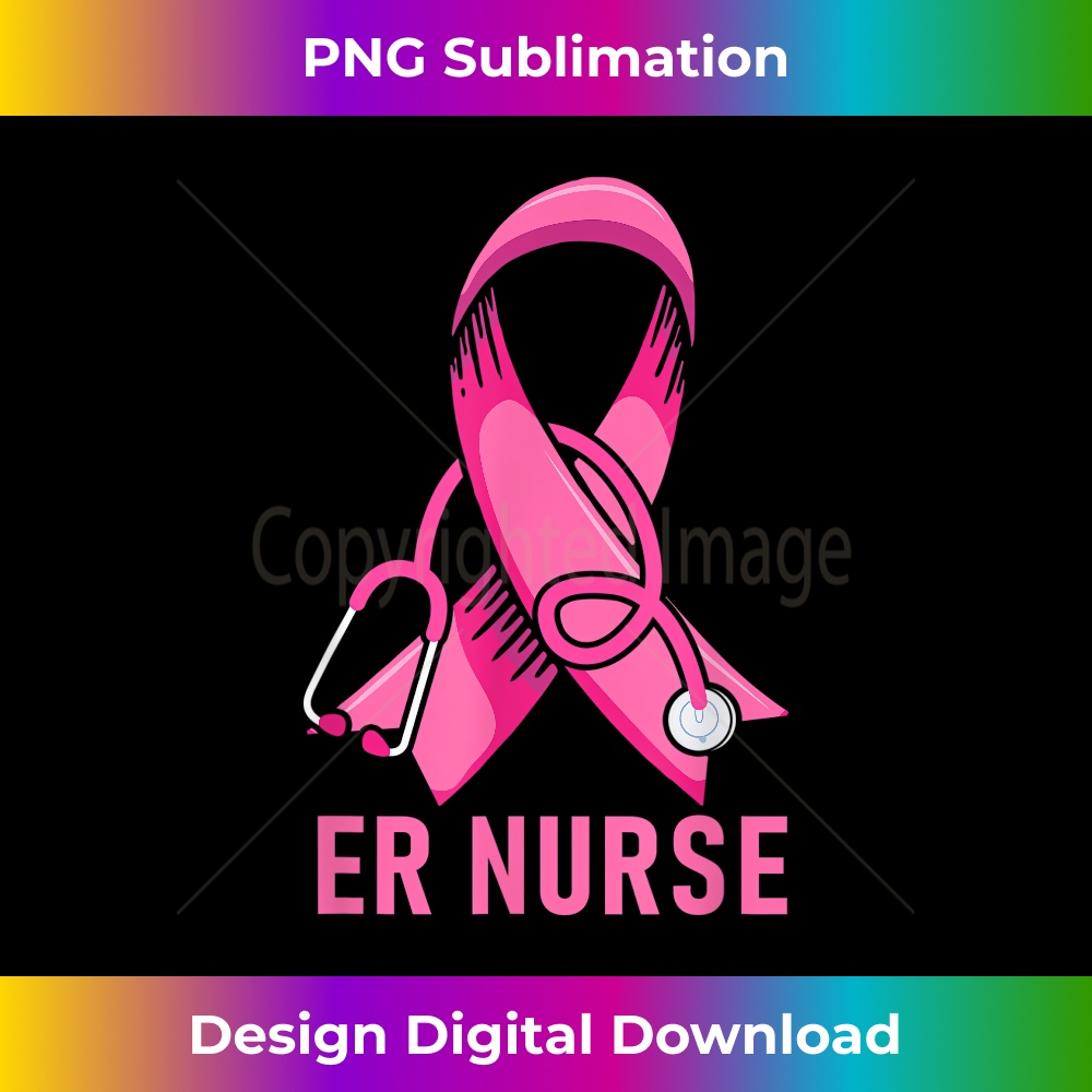 ER Nurse Life Stethoscope Pink Ribbon Heart Breast Cancer - | Inspire ...