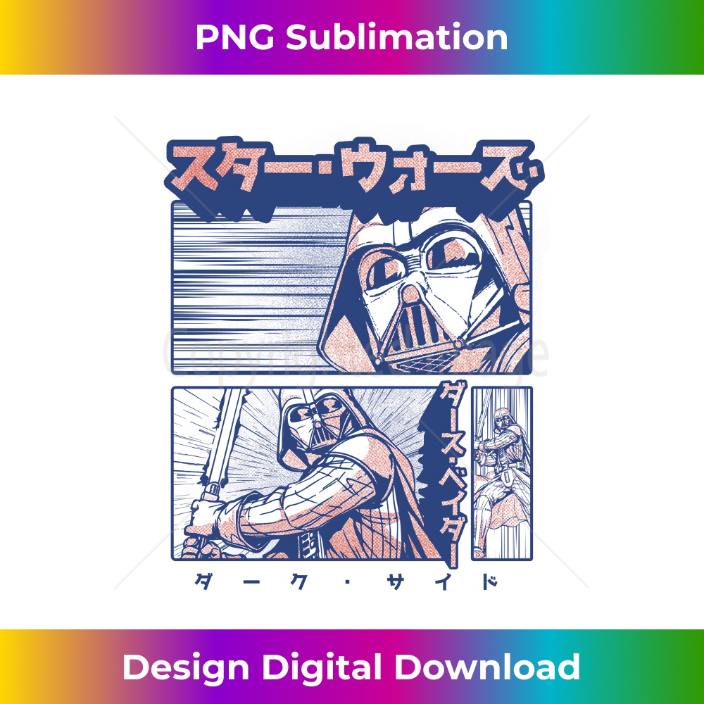 Star Wars Darth Vader Anime Style Portrait Panels Long Sleev | Inspire ...