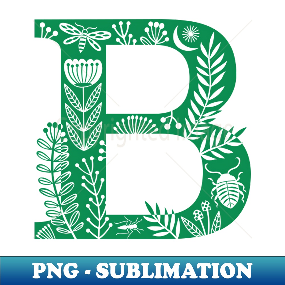Letter B bright green - PNG Transparent Sublimation File - F | Inspire ...