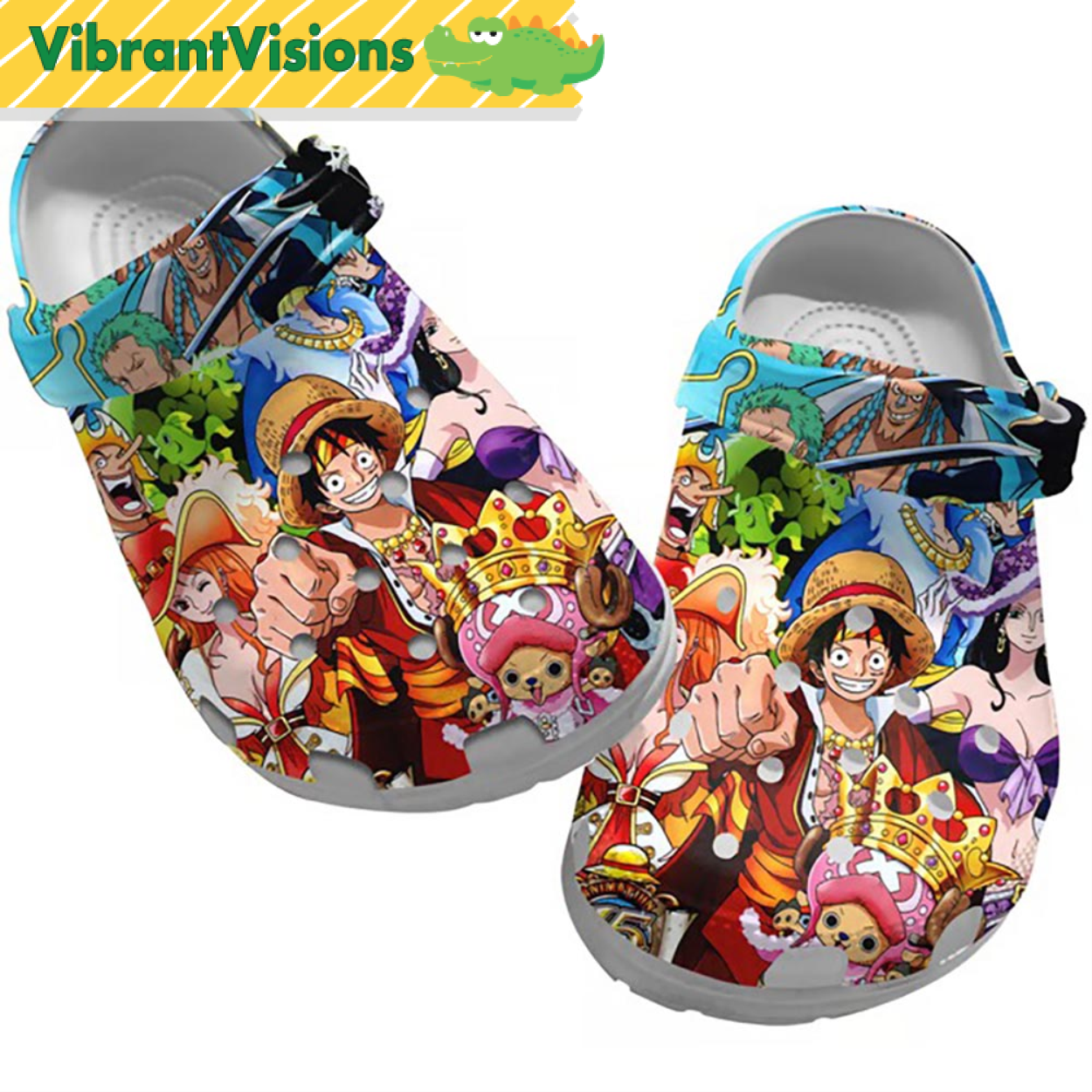 One Piece Anime Characters Funny Crocs - Discover Comfort An | Inspire ...