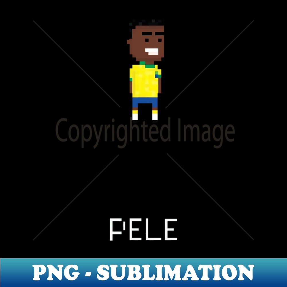 PELE 8 bit - PNG Transparent Sublimation Design - Vibrant an - Inspire ...
