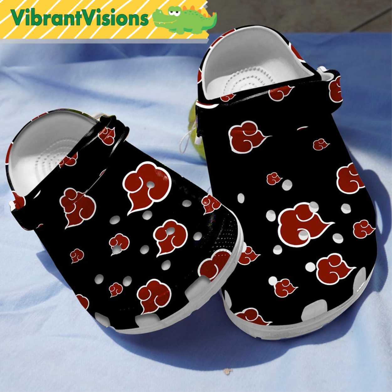 Red Clouds Naruto Crocs - Discover Comfort And Style Clog Sh | Inspire ...