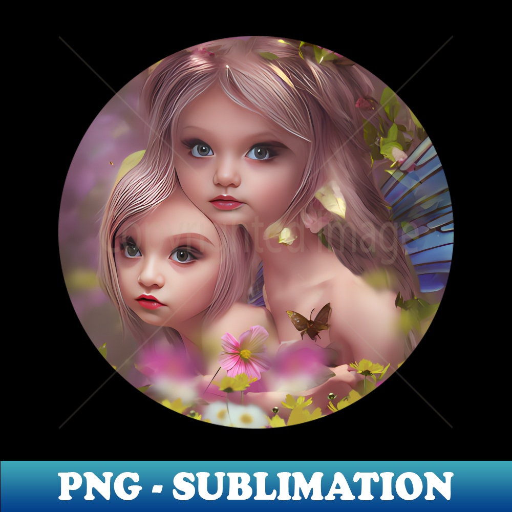 Fairy Sisters Amoungst the Flowers in the Forest Art - Premi | Inspire ...