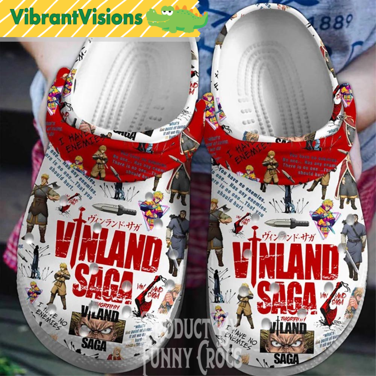 Vinland Saga Manga Anime Crocs - Discover Comfort And Style | Inspire ...