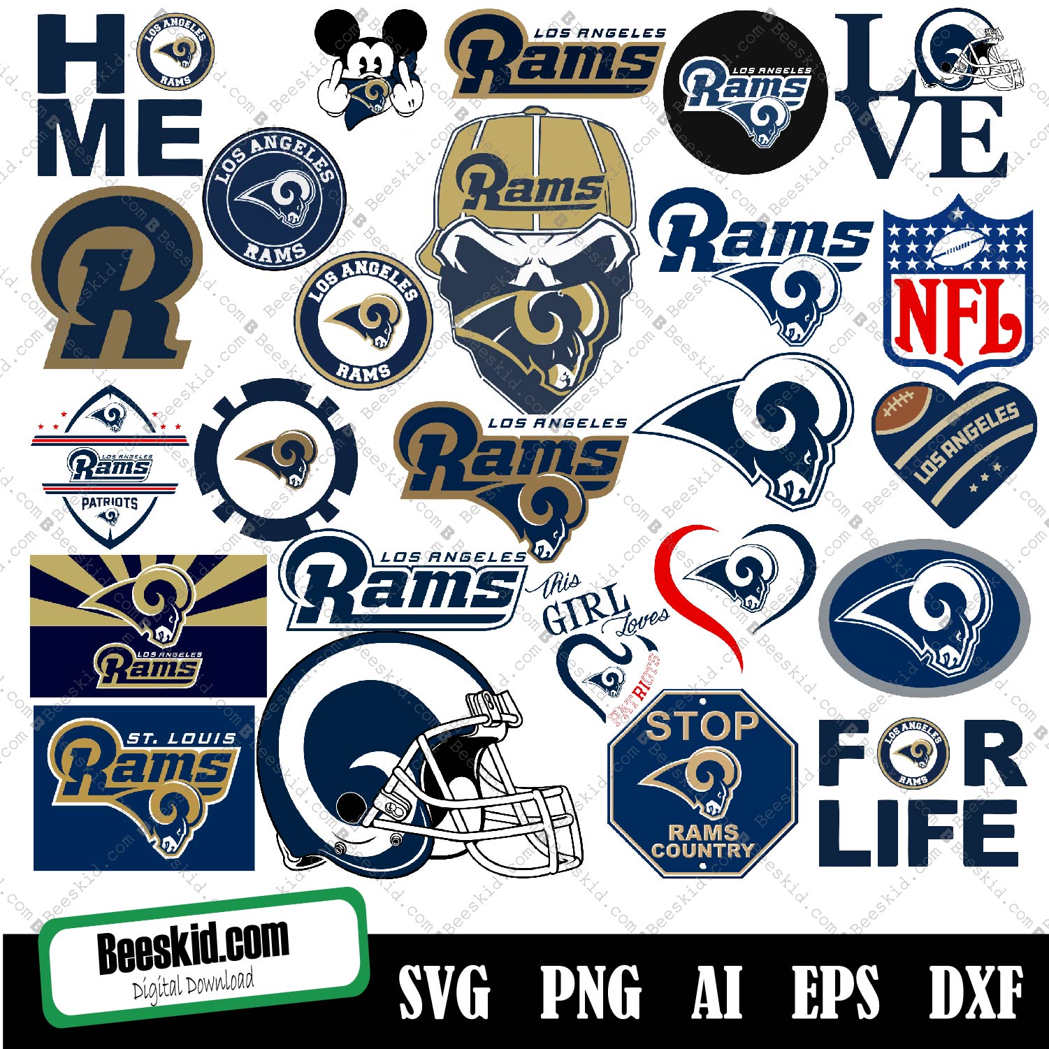 Los Angeles Rams svg, Los Angeles Rams Football Teams Svg, B | Inspire ...