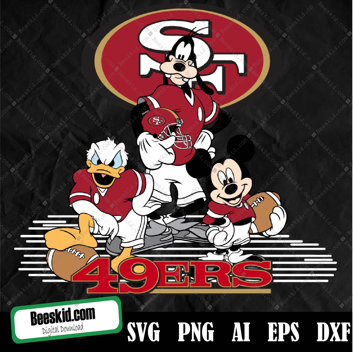 Mickey Mouse and Seattle Seahawks Svg, Clipart Bundle, NFL t | Inspire ...