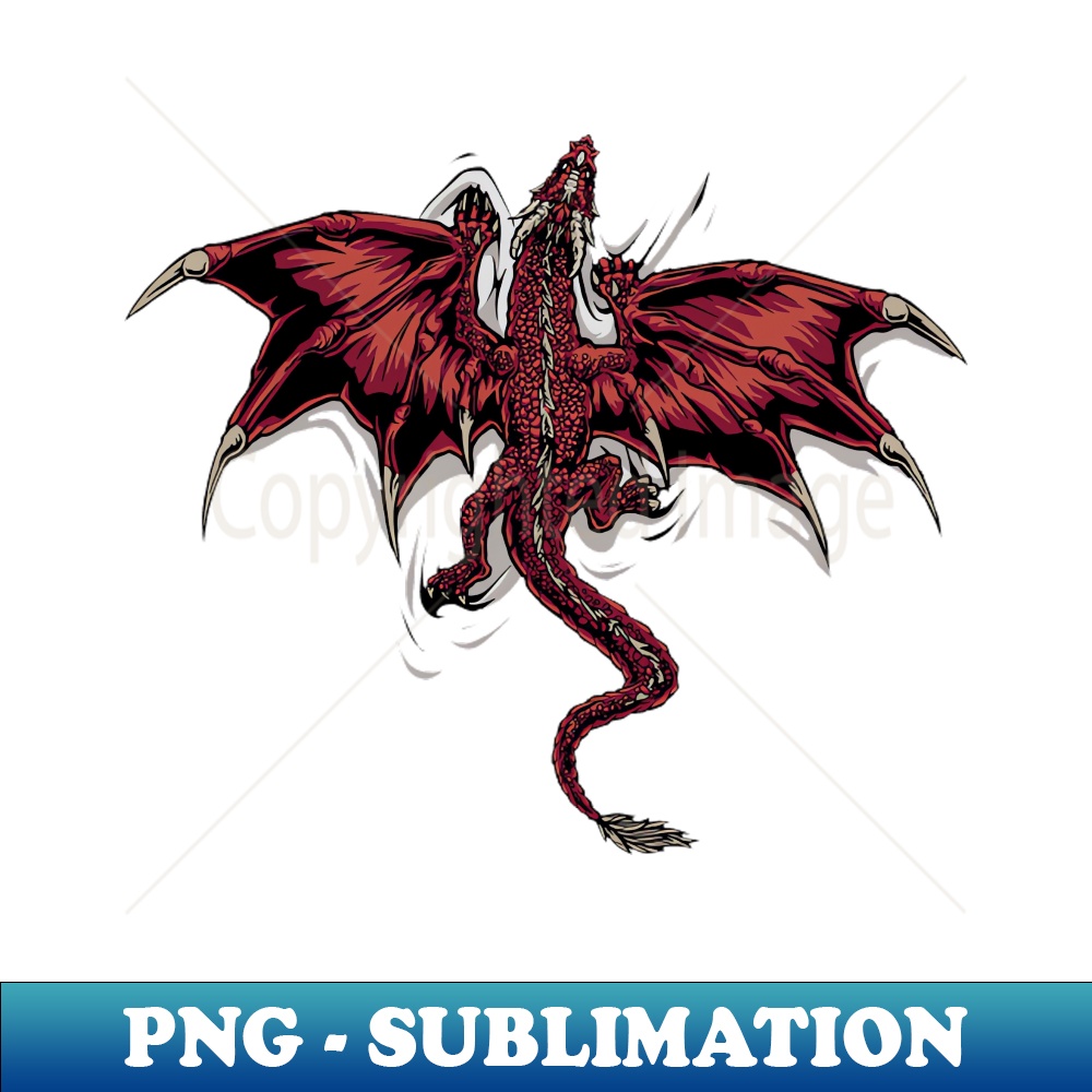 Dragon creature climbing - Sublimation-Ready PNG File - Brin | Inspire ...
