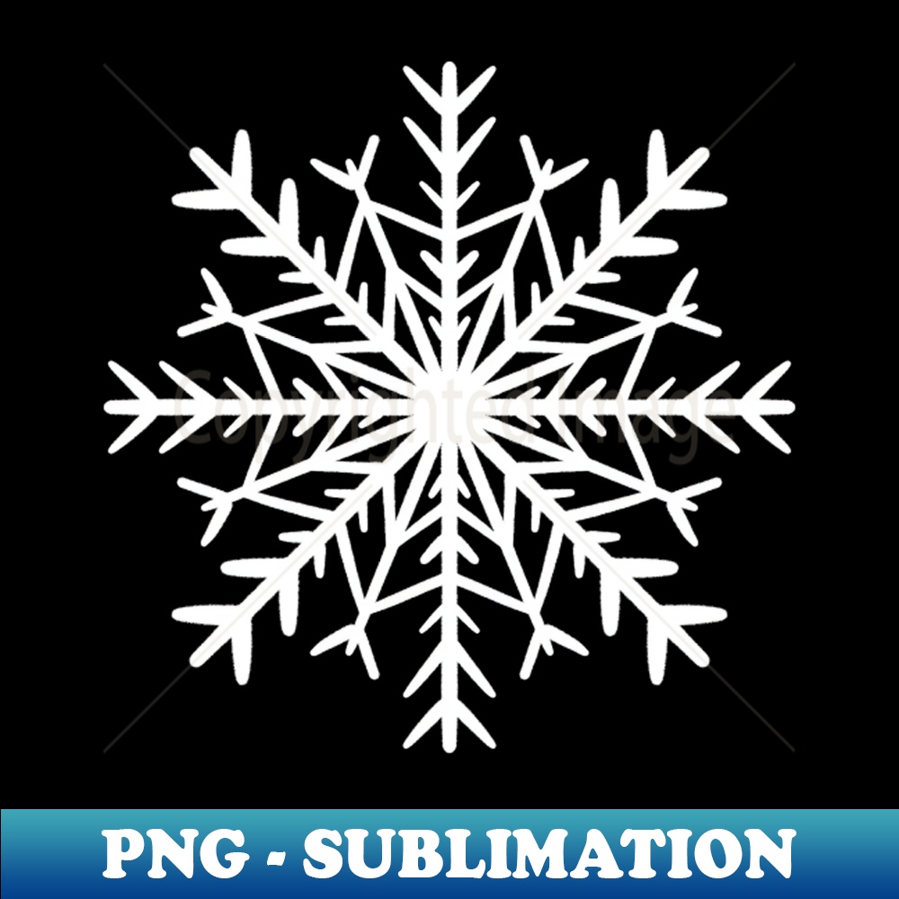 Simple white snowflake - High-Resolution PNG Sublimation Fil | Inspire ...
