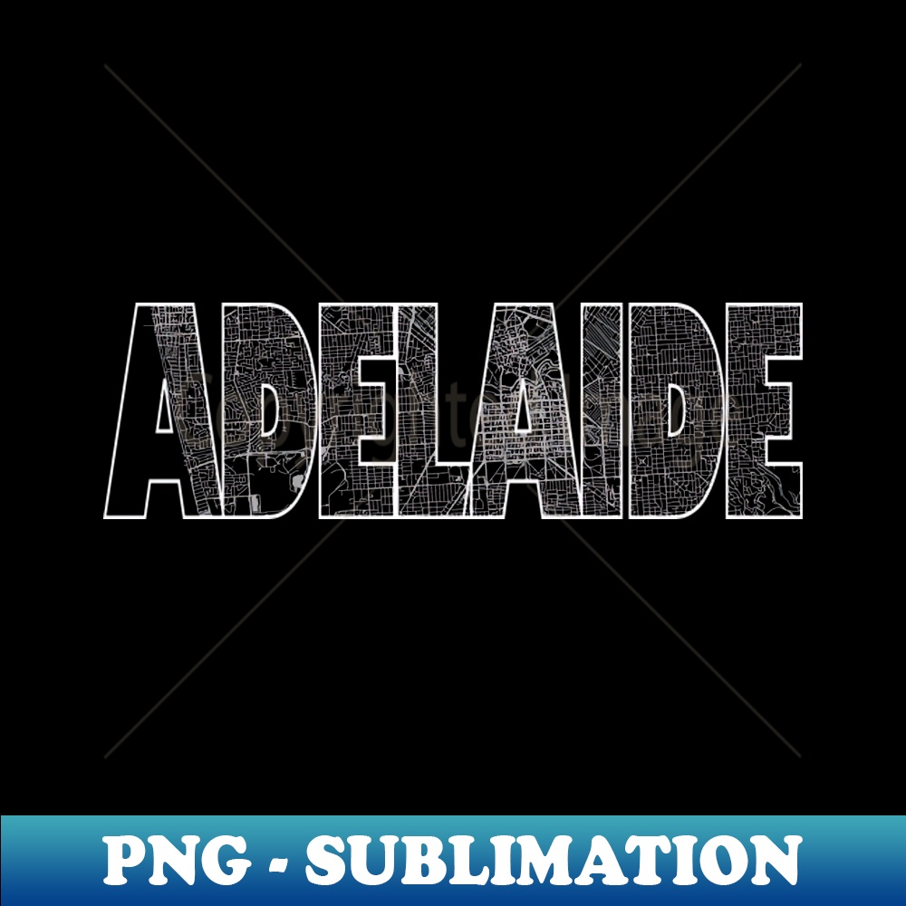 Adelaide Street Map - Signature Sublimation PNG File - Fashi - Inspire ...