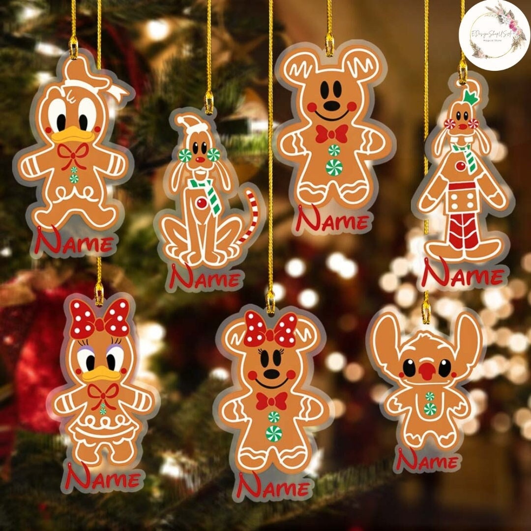 Personalized Mickey and Friends Gingerbread Disney Christmas - Inspire ...