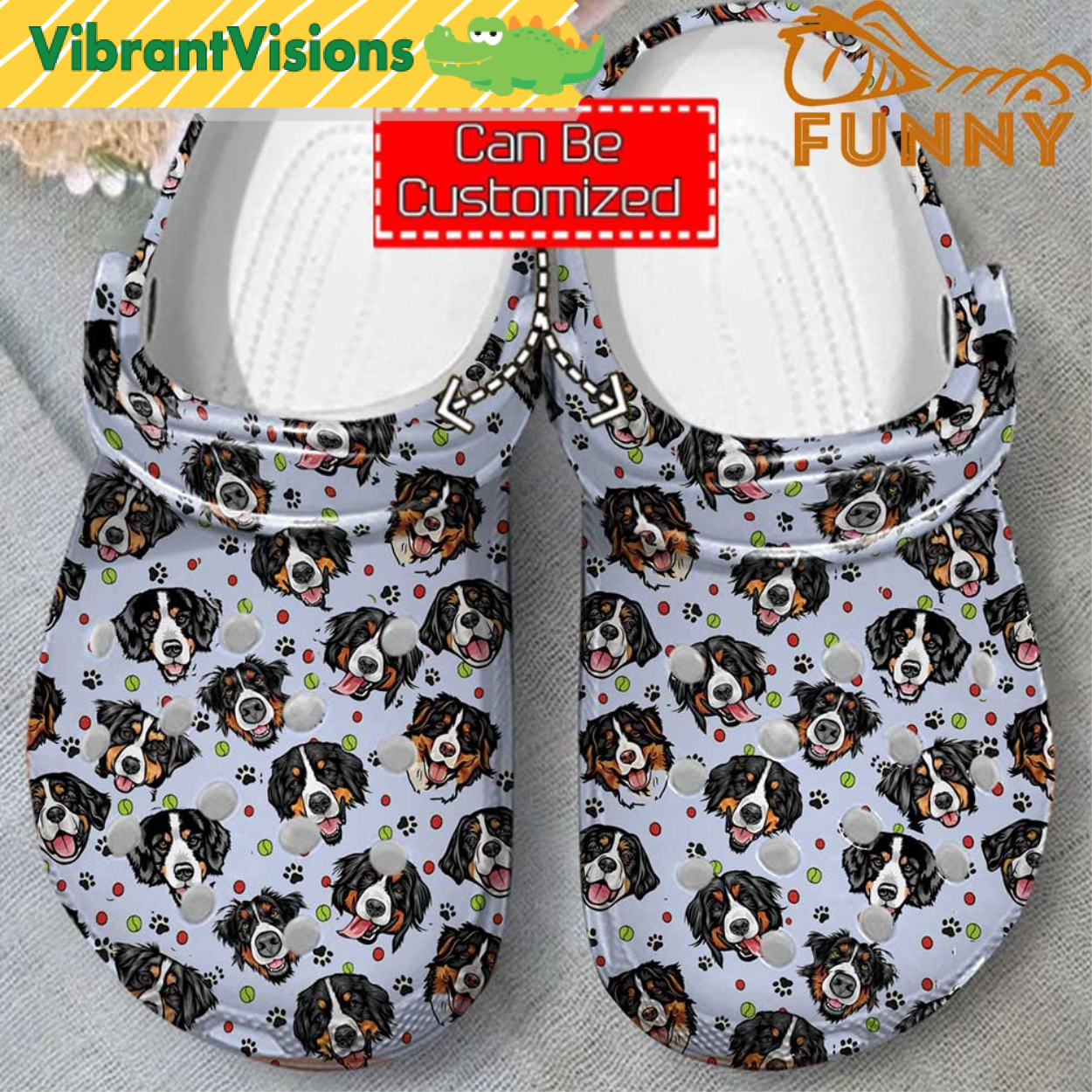 Bernese Mountain Crocs Classic Clog | Inspire Uplift