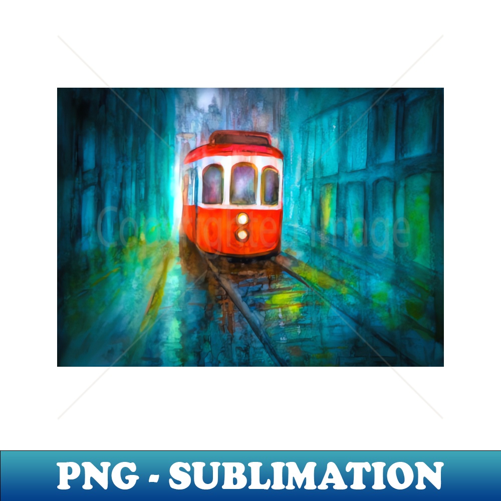 Rainy Trolley - Aesthetic Sublimation Digital File - Unleash - Inspire ...