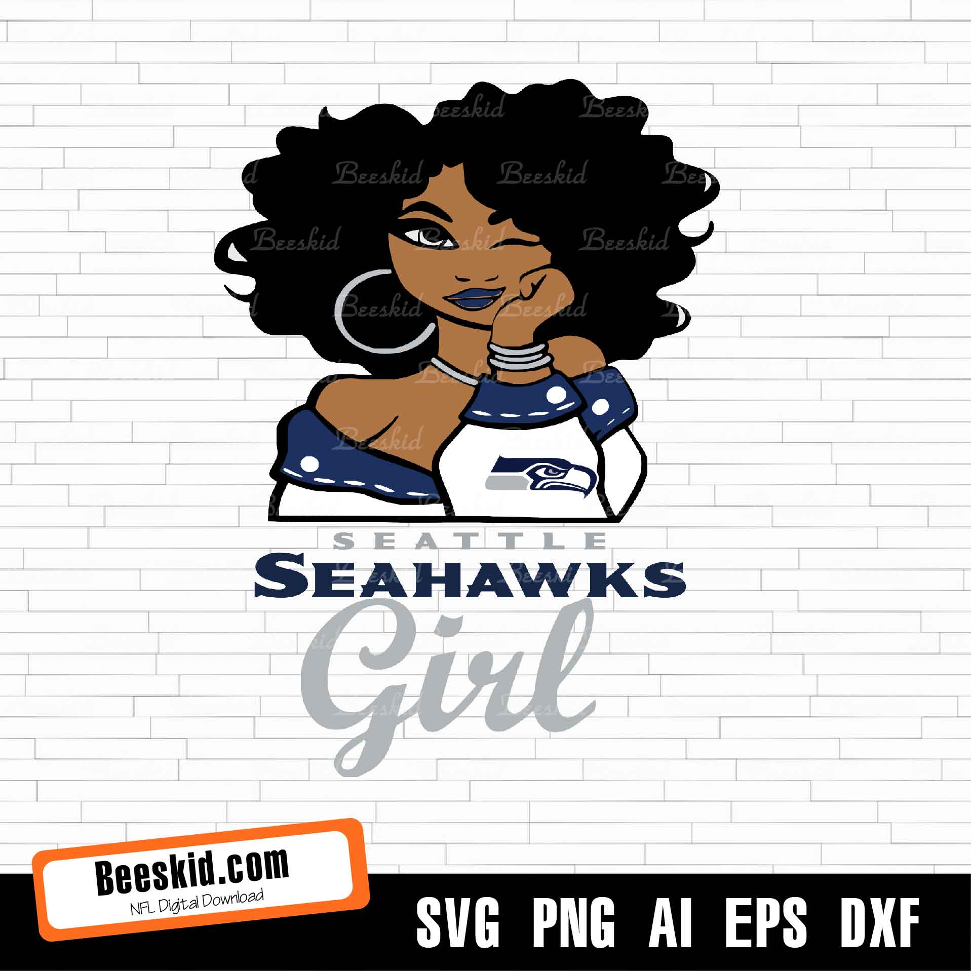 Seattle Seahawks Girl Nfl Svg, Nfl Lover Svg, Football Teams | Inspire ...