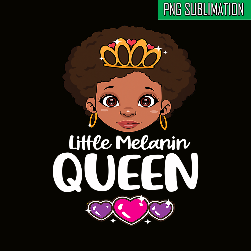 Little Melanin Queen PNG, School Queen PNG, Melanin Girls PN - Inspire ...