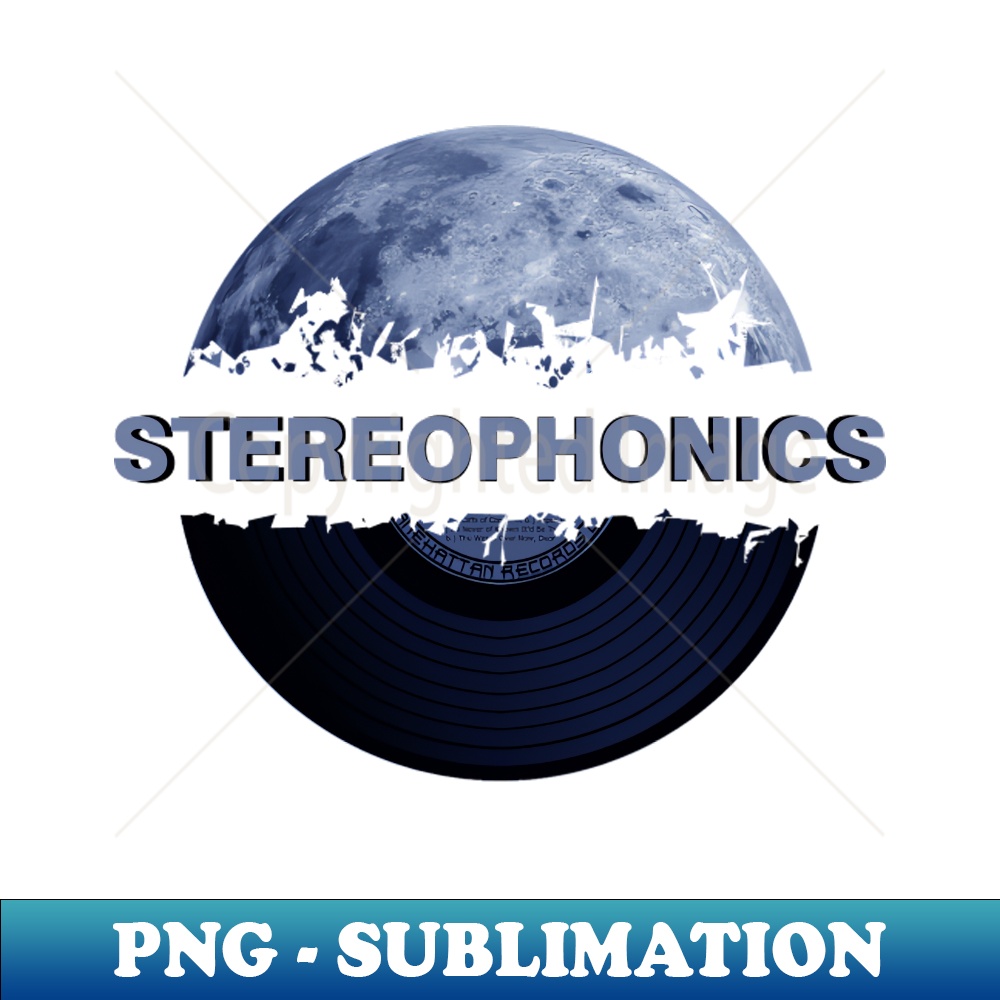 blue moon vinyl Stereophonics - Sublimation-Ready PNG File - | Inspire ...
